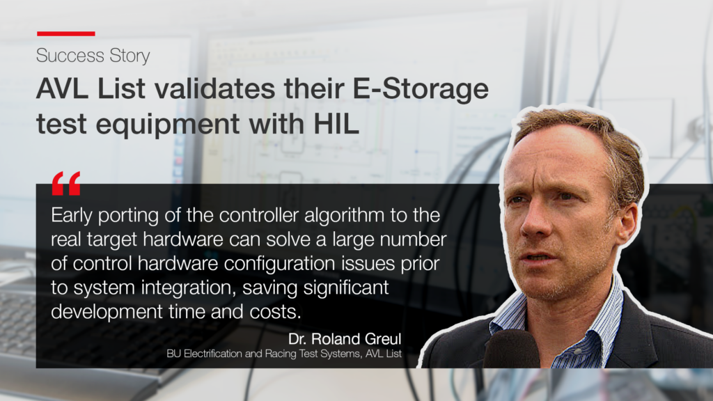 AVL List Validates Their E-Storage Test Equipment with HIL - Typhoon HIL
